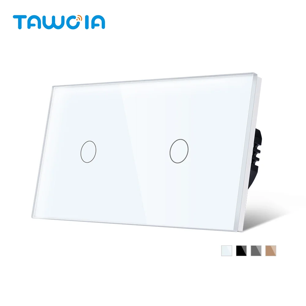 EU-UK-Russia-Double-Touch-Lamp-Switch-Black-Grey-Gold-White-Crystal ...