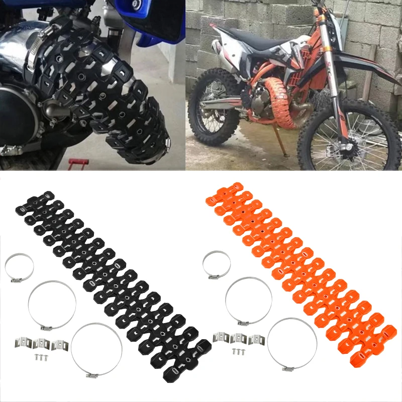 Motorcycle-60CM-exhaust-hood-Muffler-tube-protective-cover-Heat-shield ...