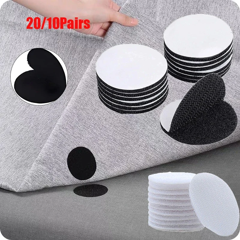 Strong-Self-Adhesive-Dots-Double-Sided-Hook-and-Loop-Fastener-Tape-Back ...