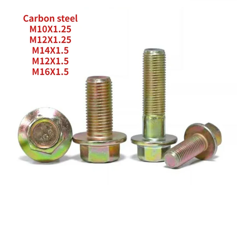 2-5-10-20pcs-10-9-Grade-Fine-Tooth-Flange-Bolt-GB5787-Buckle-Screw ...
