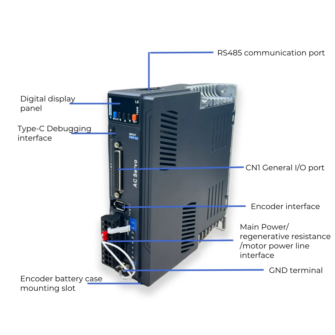 Оригинальный комплект серводвигателя переменного тока Leadshine ...