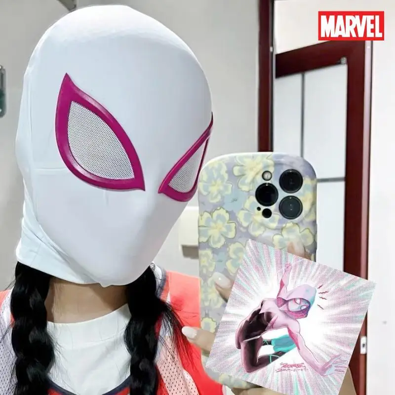 Handmade-Spider-Man-M-scara-com-Faceshell-Marvel-Gwen-Halloween-Cosplay ...