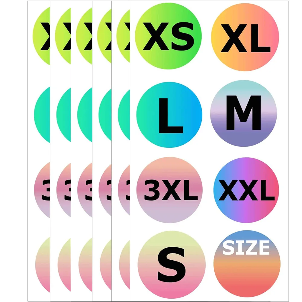 Clothing-Size-Stickers-Labels-Retail-Shirt-Size-Stickers-0-875inch-Self ...