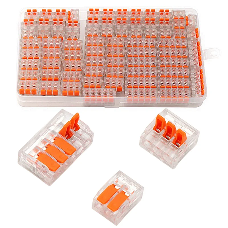 10-75-Pcs-Orange-Universal-Type-Quick-Plug-in-Terminals-Electrical ...