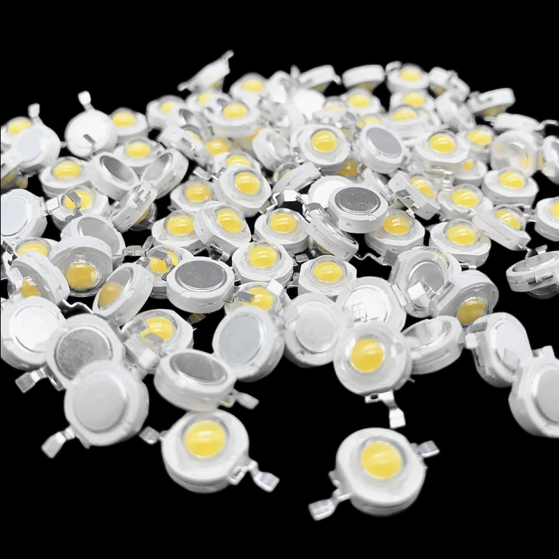 Bombillas LED de alta potencia, 10 piezas, 1W, 3W, 5W, diodos de lámpara Full Watt, blanco, rojo ...