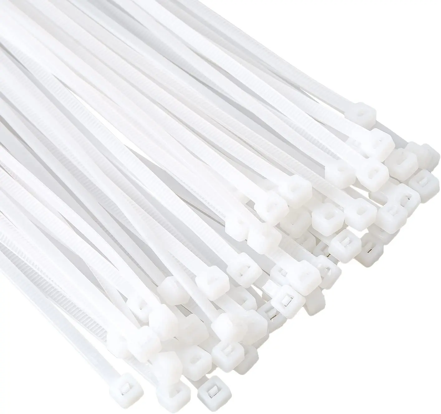100Pcs-Self-Locking-Plastic-Nylon-Tie-White-Zip-Wraps-Strap-Nylon-Cable ...