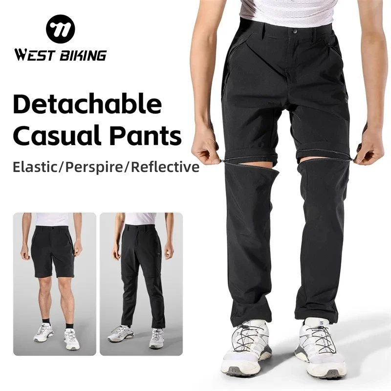 WEST BIKING Detachable Cycling Pants Cool Breathable Men Women Sports ...