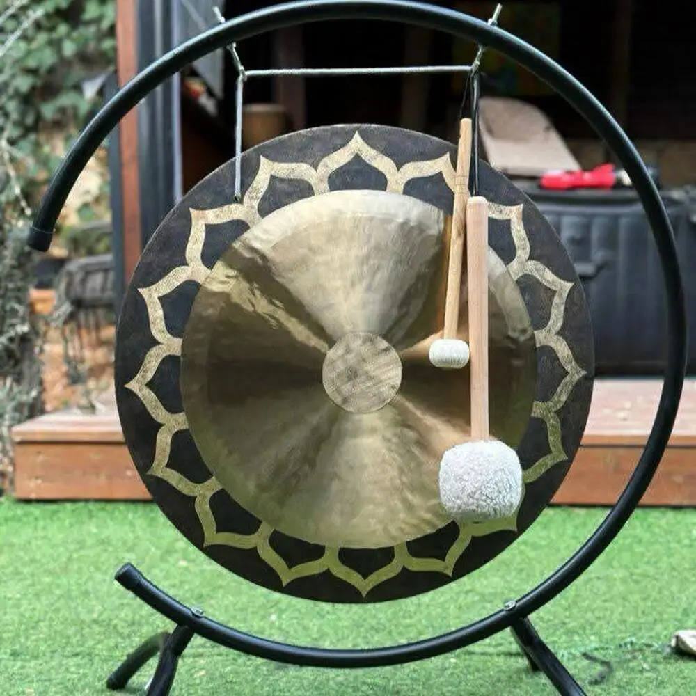 22 inch Lotus Wind Feng Gong With C type Gong Stand - AliExpress 18