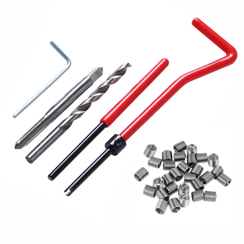 30pcs-90pcs-Metric-Thread-Repair-Kit-M5-M6-M8-Screw-Thread-Inserts-for ...
