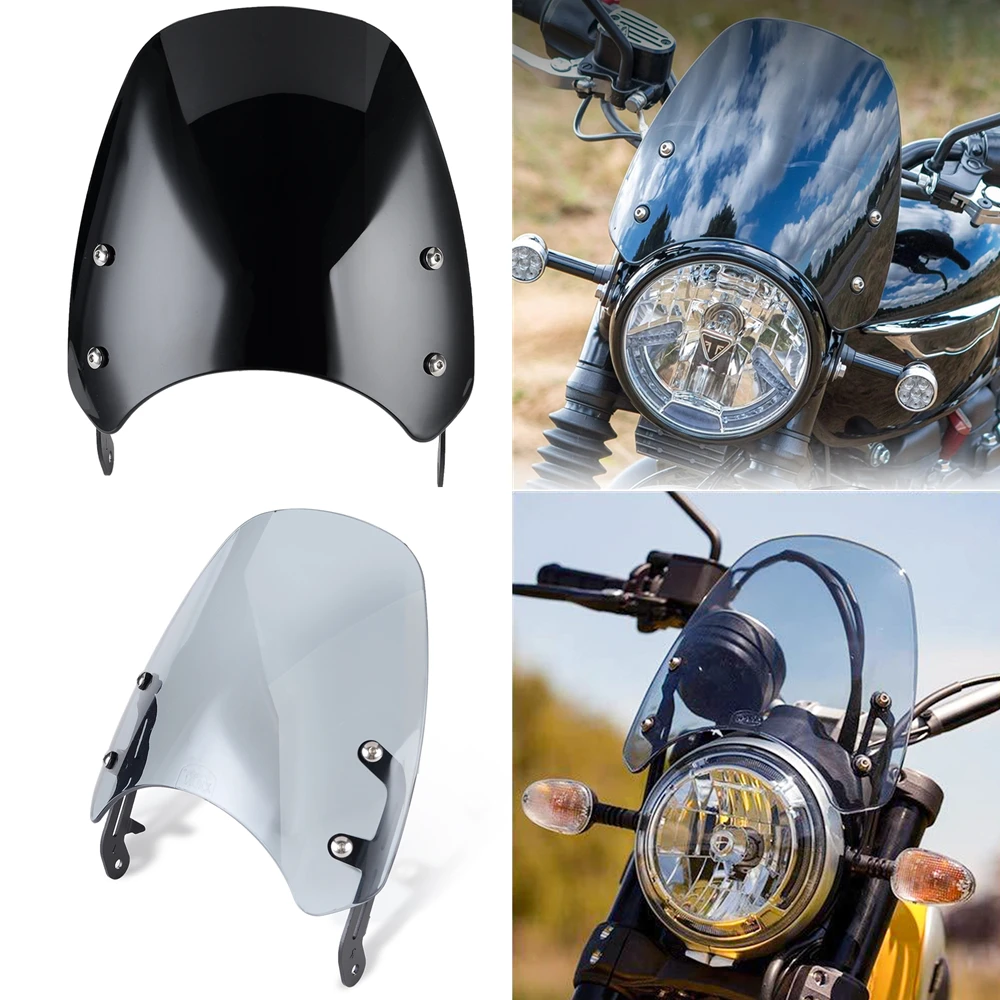 Windscreen-Windshield-For-Triumph-Bonneville-T100-T120-1200cc-T-100 ...
