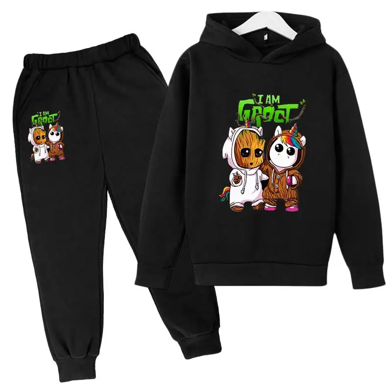 Cartoon-groot-Hooded-pant-set-Kids-Hoodies-for-Boys-Girls-cosplay-anime ...