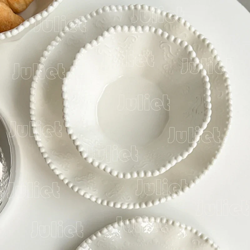 Solid-Color-Retro-Dinner-Plate-Creative-Design-Ceramic-Plates-European ...