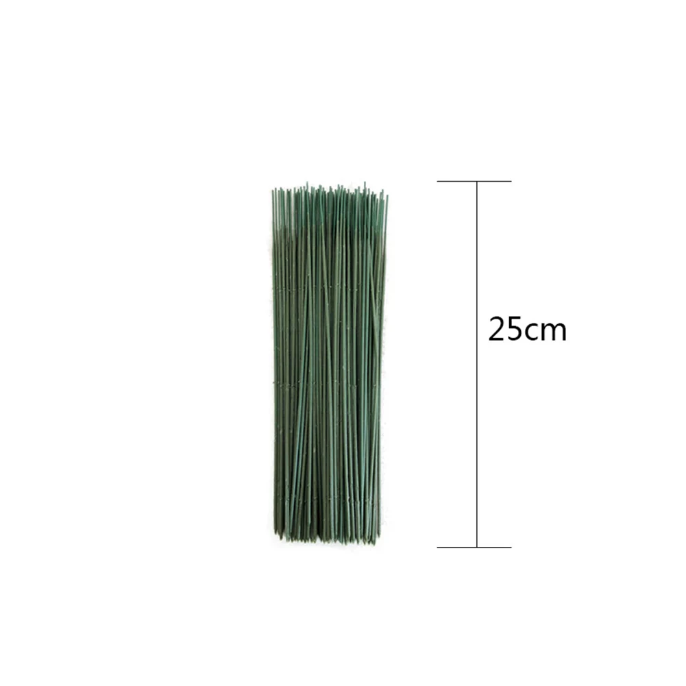 100pcs 40cm Plastic Floral Stem, Artificial Flower Rod, Plant Stub Wire ...