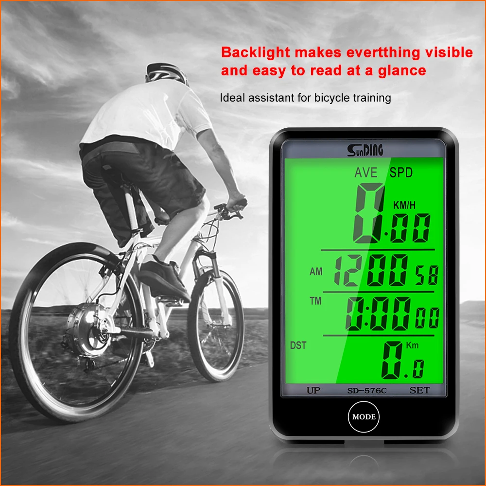 Sunding-Stopwatch-576-C-A-Wired-Bicycle-Computer-Wireless-Stopwatch ...