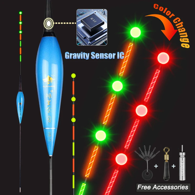 WLPFISHING-Fishing-Float-Gravity-Sensor-Smart-IC-Build-in-LED-Electric ...