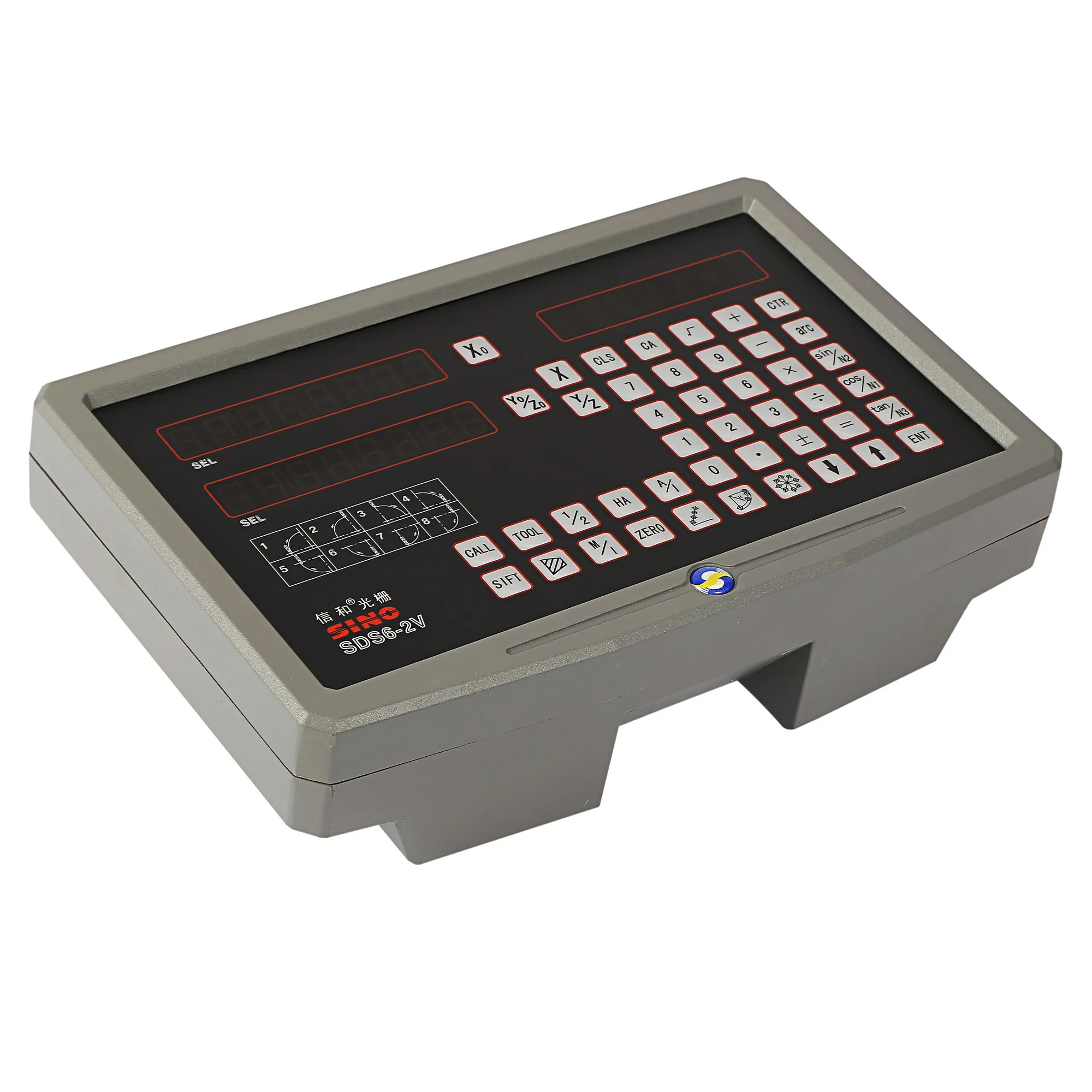 SINO SDS6-2V 2 Axis Digital Readout DRO Lathe Milling Machine Genuine ...