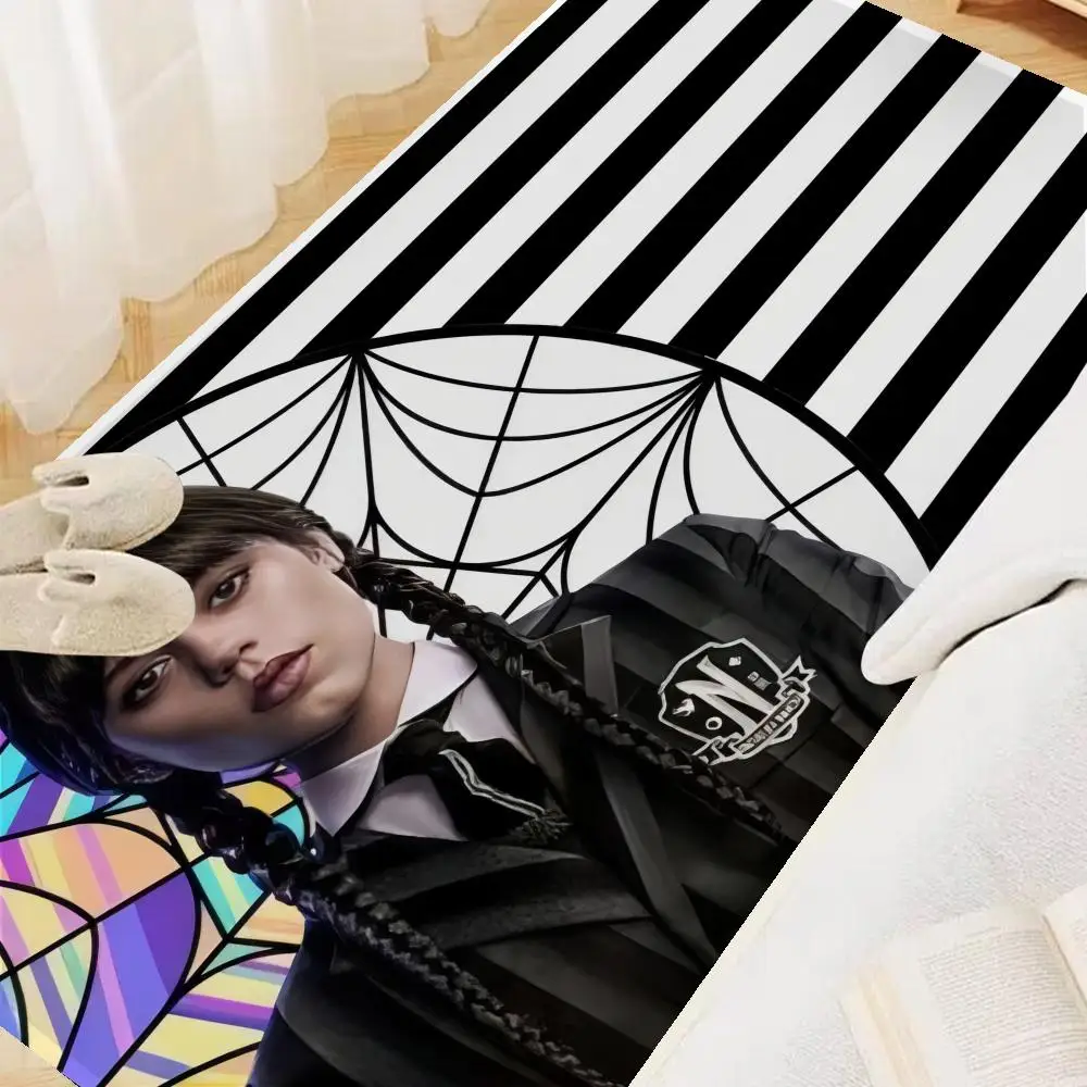 Movie-W-Wednesday-Addams-Floor-Mat-Floor-Carpet-Room-Bedroom-Decoration ...