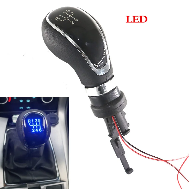 LED-light-Gear-Shift-Knob-Head-Gear-Cover-Shift-Lever-Stick-For-Opel ...