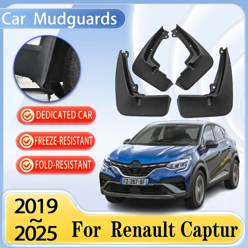 Car Mudguards For Renault Captur II MK2 2019~2025 2024 Anti-splash Mud ...