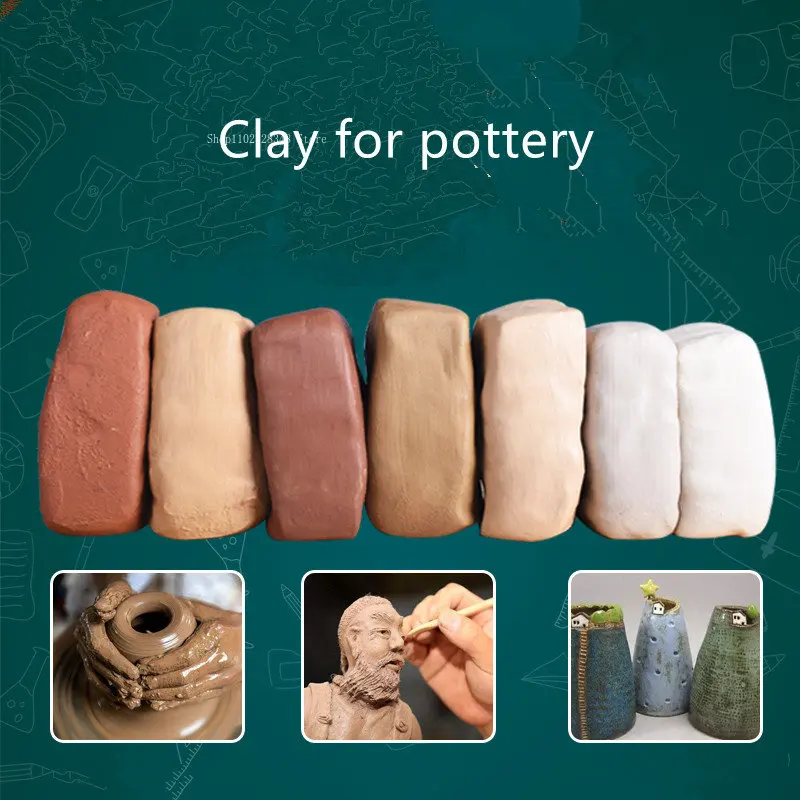 500g-Polymer-Clay-Pottery-Supplies-DIY-Students-Hand-made-Pottery-Clay ...