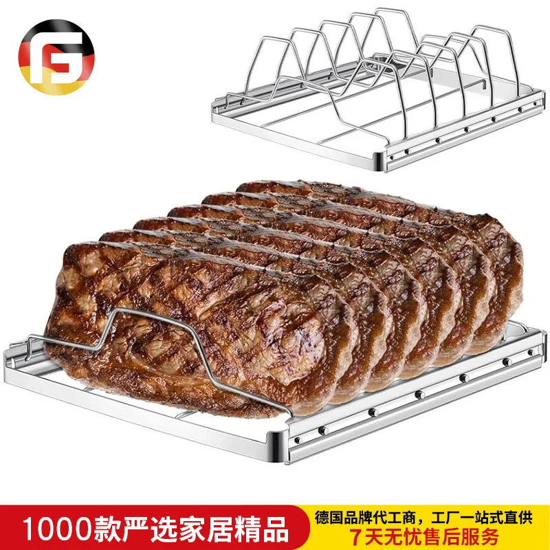 Stainless-steel-grill-steak-rack-portable-folding-barbecue-grill-grill ...