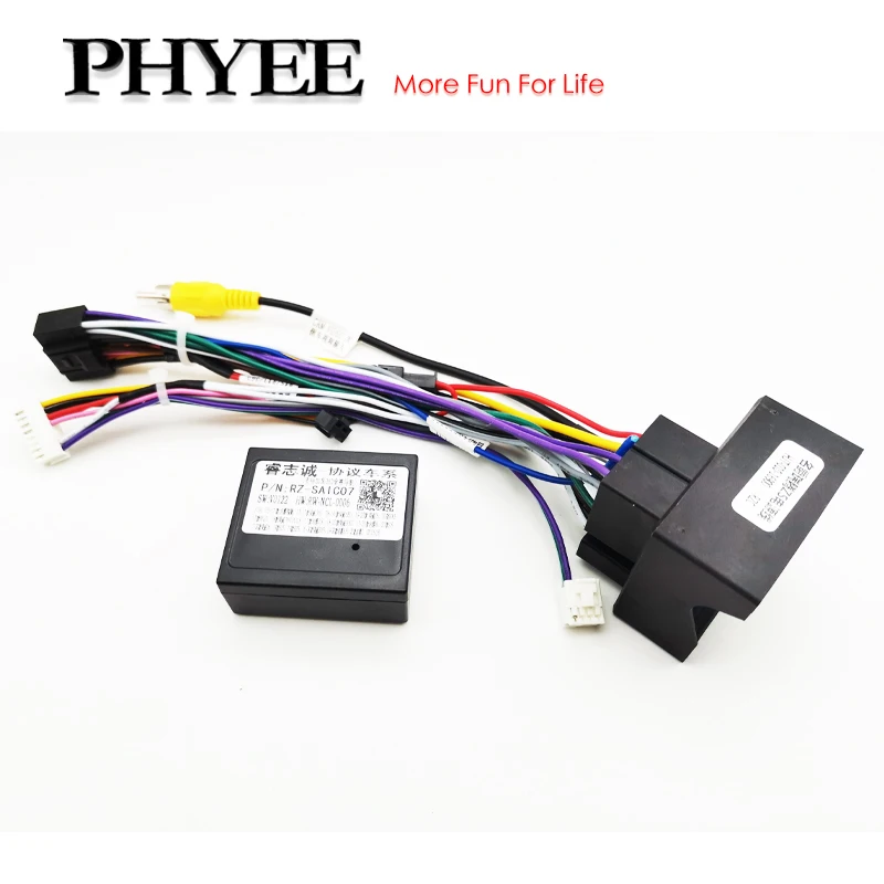 Quadlock-Wiring-Harness-CAN-Bus-Decoder-16-Pin-Plug-Camera-input-Car ...