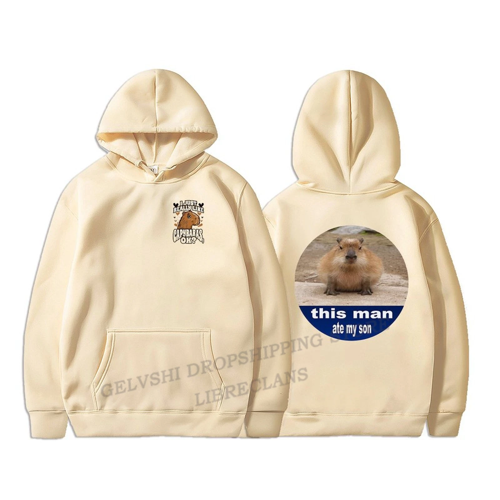 Capybara-Sudadera-con-capucha-para-hombre-y-mujer-abrigo-divertido-de ...