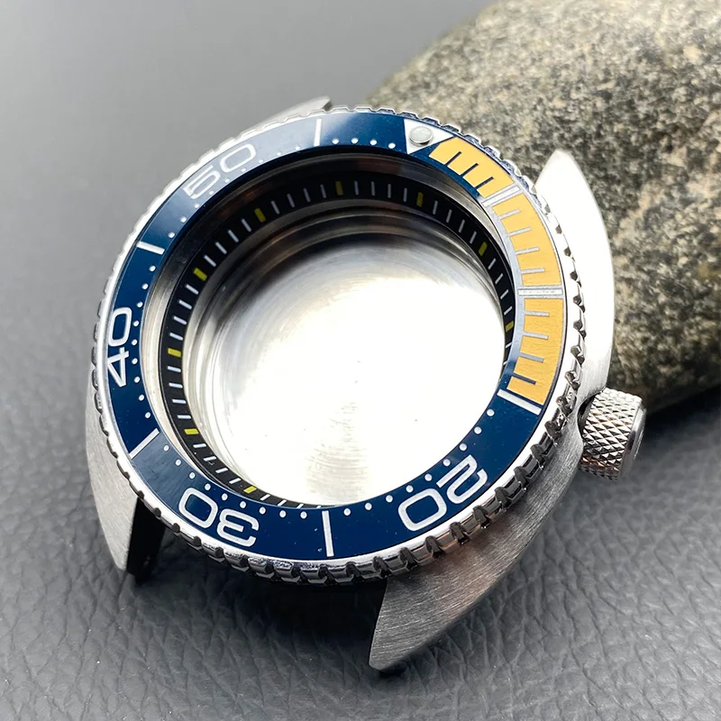 Mod-Crown-at-3-0-SKX-6105-6309-Turtle-abulone-Watch-Case-NH35-Case-se ...