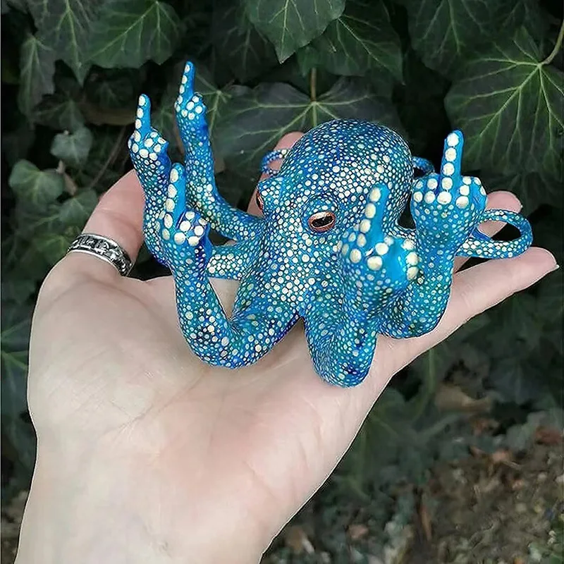 1PCS-Luminous-Octopus-Home-Decor-Resin-Octopus-Desk-Decoration-Funny ...