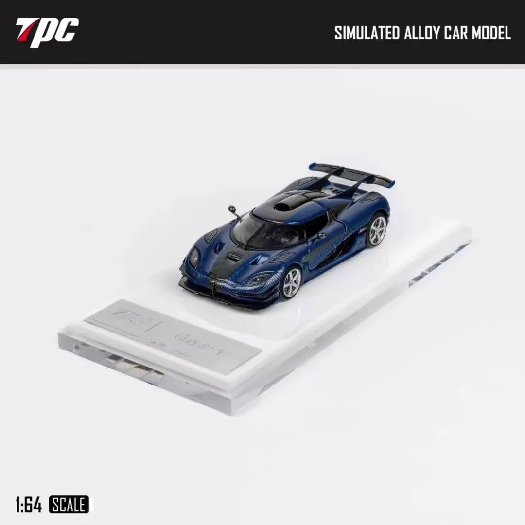TPC-1-64-Koenigsegg-One1-Carbon-Blue-Color-Diecast-Model-Car-In-2024 ...