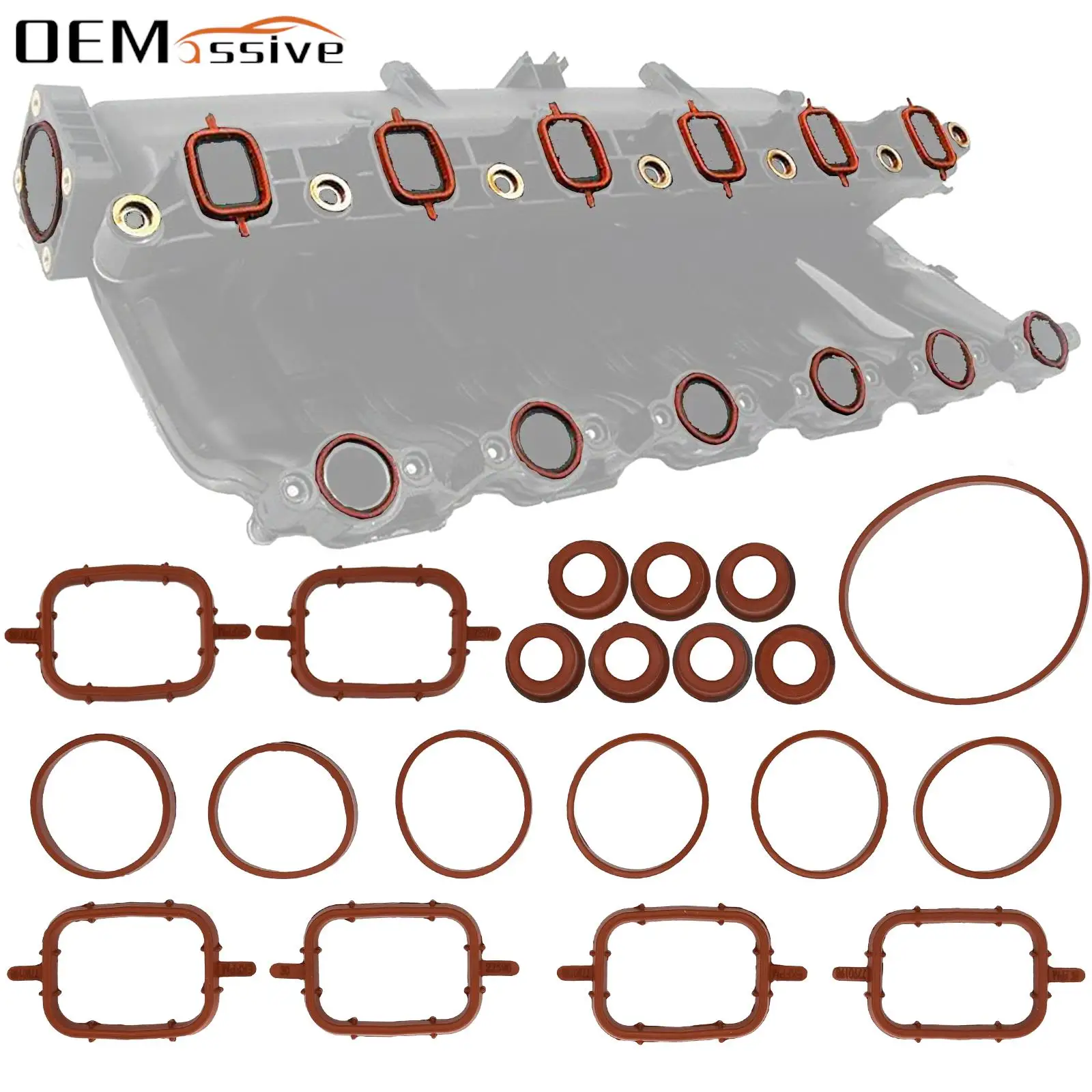 20Pcs-Car-Parts-Accessories-Intake-Inlet-Manifold-Gasket-Seal-Kit-For ...