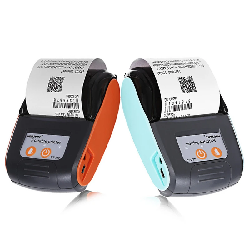 GOOJPRT Mini Bluetooth Printer Portable Receipt Ticket Machine For ...