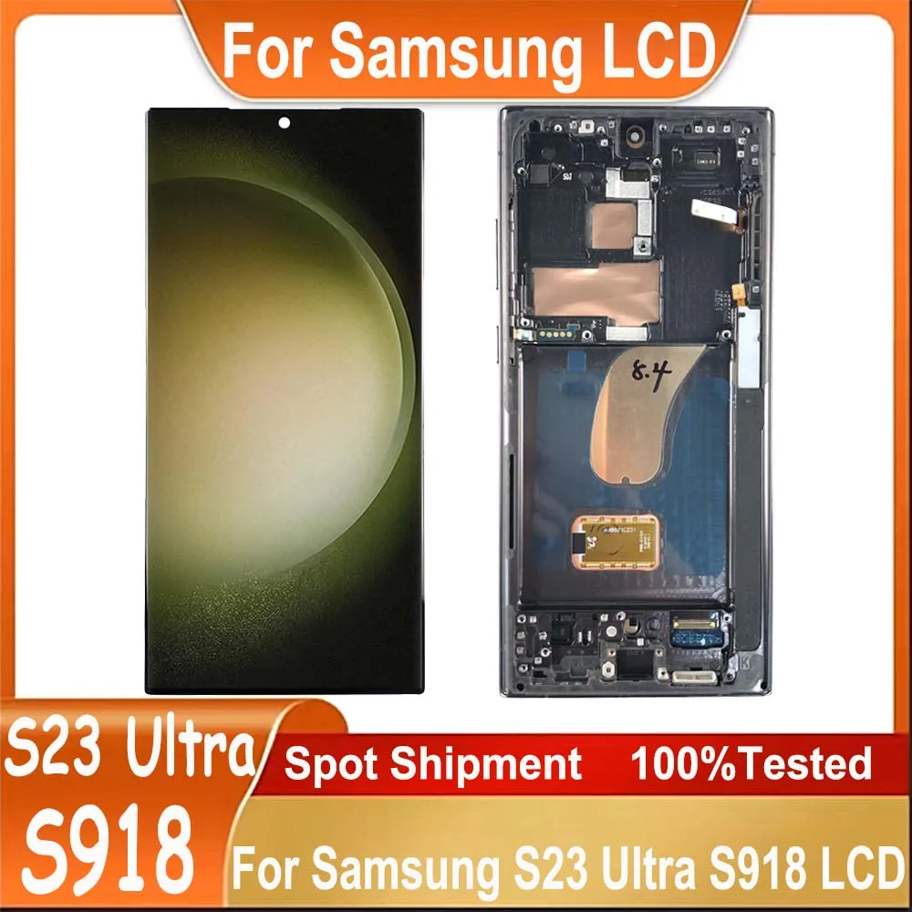 AMOLED LCD For Samsung S23 Ultra LCD Display Touch Screen Digitizer For ...