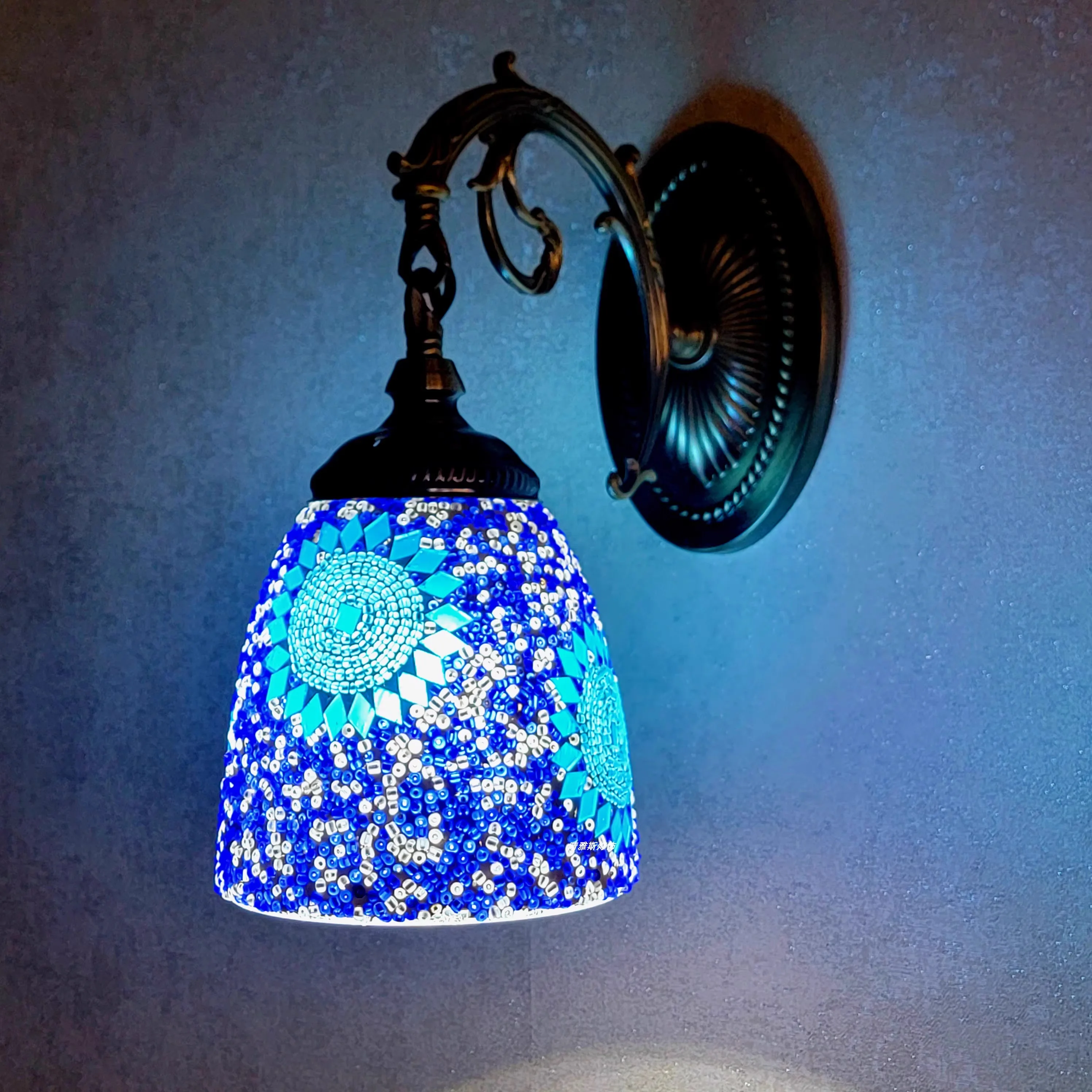 Turkish-Mosaic-Wall-Lamp-Handcrafted-Glass-Luminaria-Led-Wall-Light ...