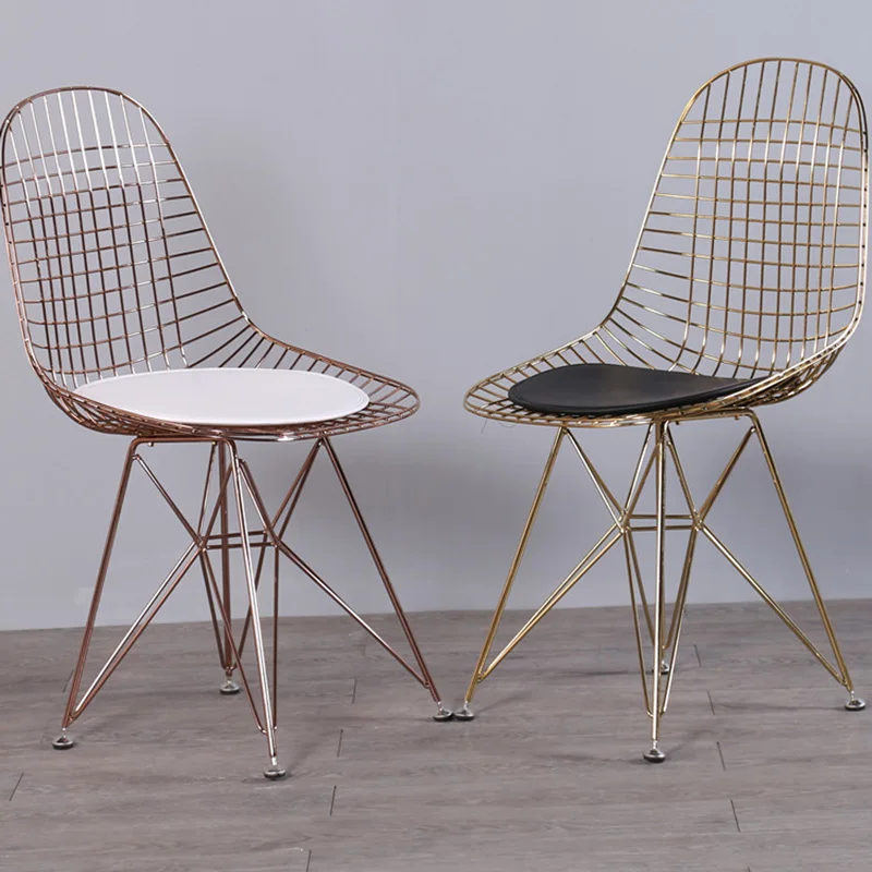 Gold-Metal-Dining-Chairs-Modern-Nordic-Minimalist-Balcony-Lounge-Dining ...
