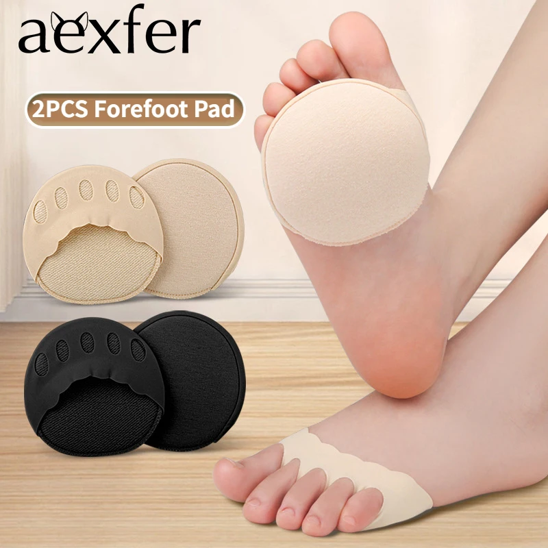 Fivetoes-Forefoot-Pads-Women-Half-Insoles-Black-Invisible-Shoe-Pads-for ...