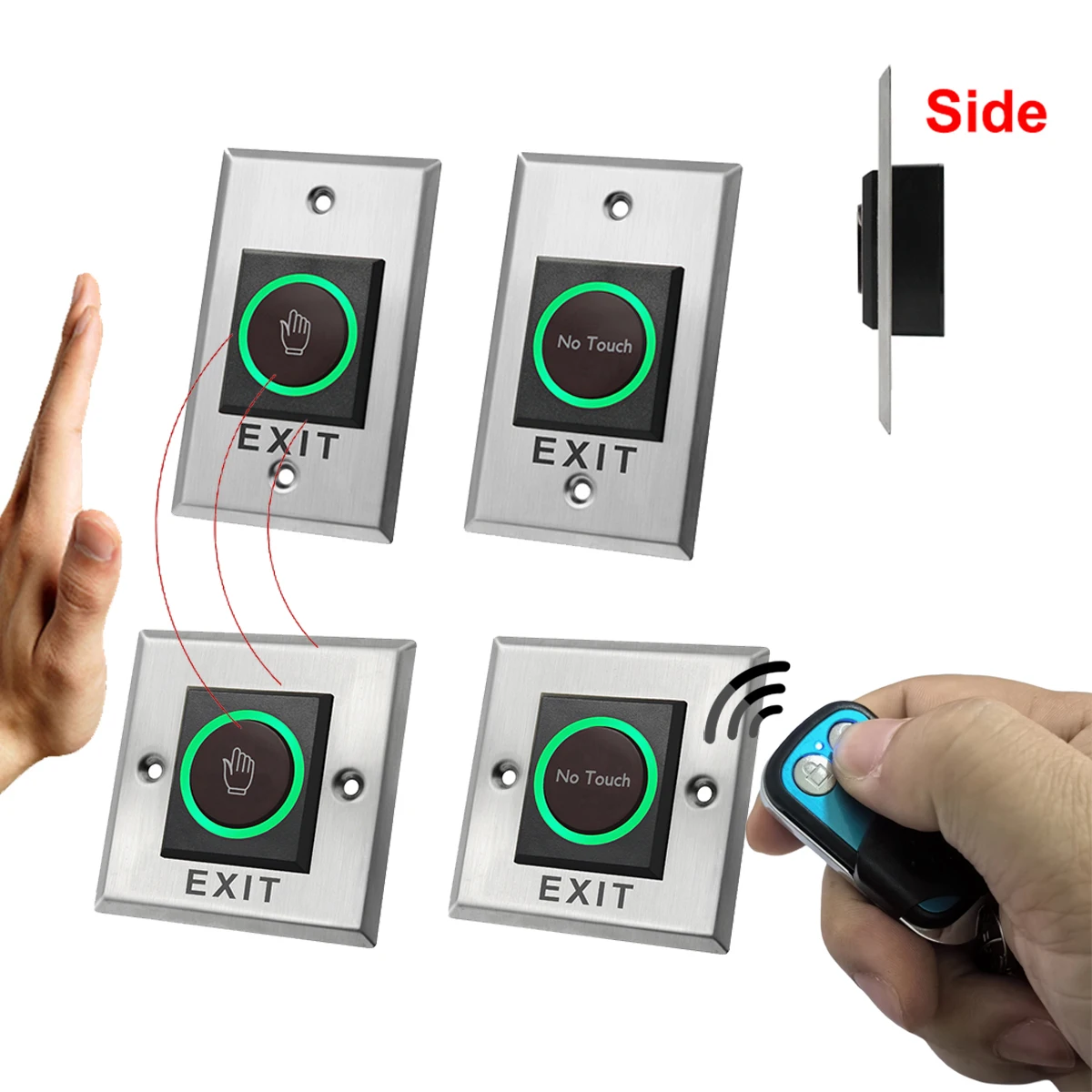 DC12V-24V-Touchless-Door-Lock-Release-Switch-IR-Contactless-Infrared ...