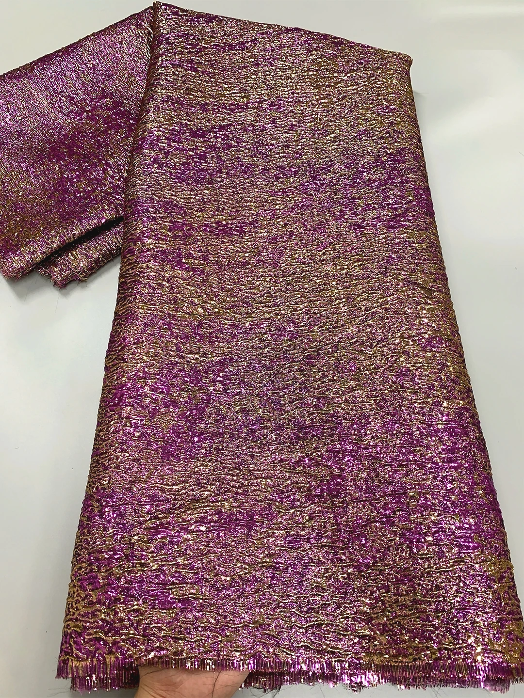 2022 Latest African Jacquard Gilding Lace Fabric High Quality French ...