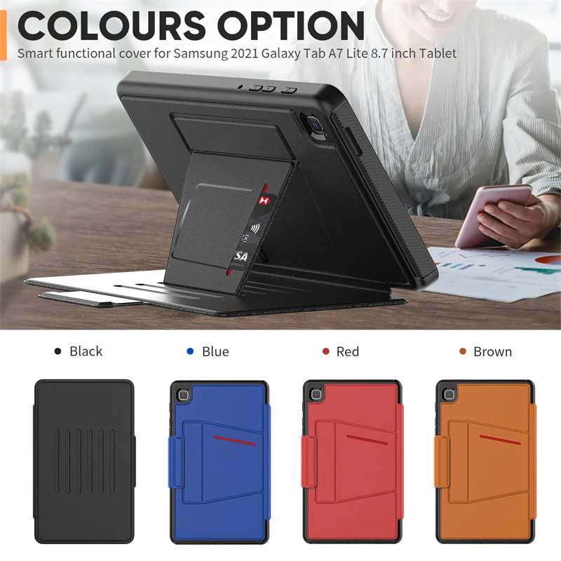 Auto-Sleep-Book-PU-Smart-Magnetic-Card-Leather-Tablet-PC-Case-for ...