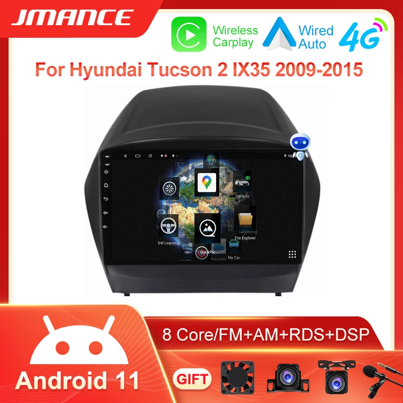 Android-11-AI-Voice-3D-For-Hyundai-Tucson-2-IX35-2009-2015-Multimedia ...