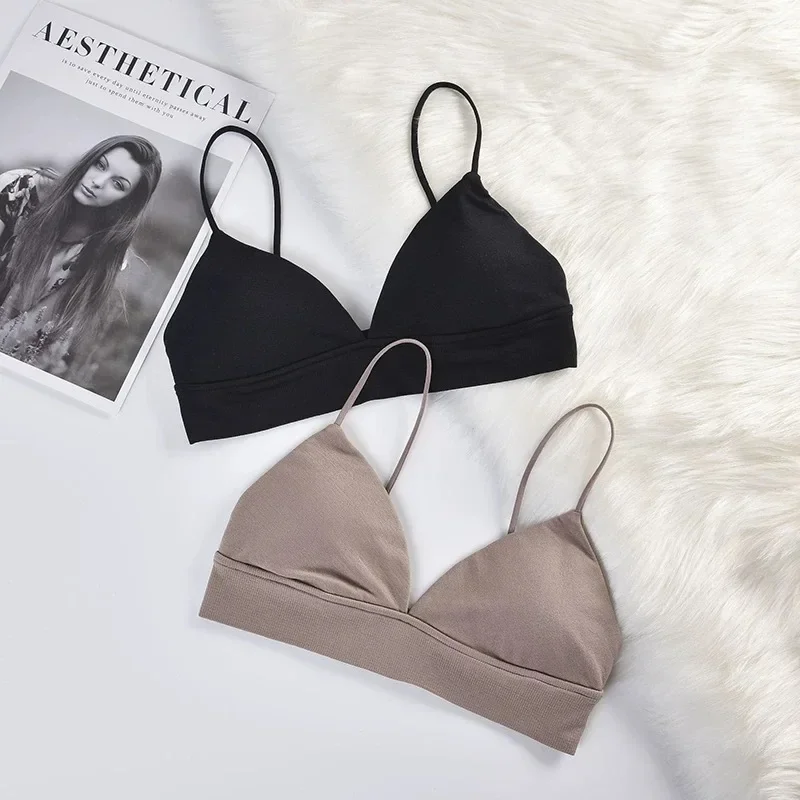 2022-New-Summer-Women-Bra-French-Triangle-Tube-Top-Sexy-Seamless-Bras ...
