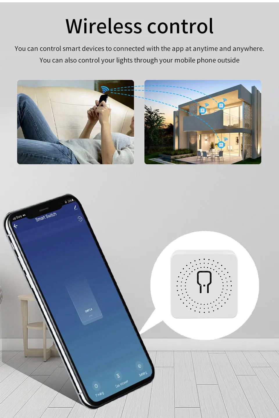 Smart Wifi Switch Breaker 16A 20A CozyLife Smart Switch 2 Way Control ...