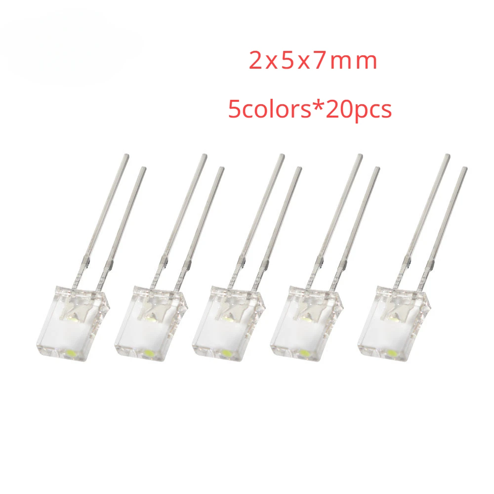 100PCS-Square-LED-Kit-2x3x4-2x5x7MM-LED-Diode-Indicator-Light-LED ...