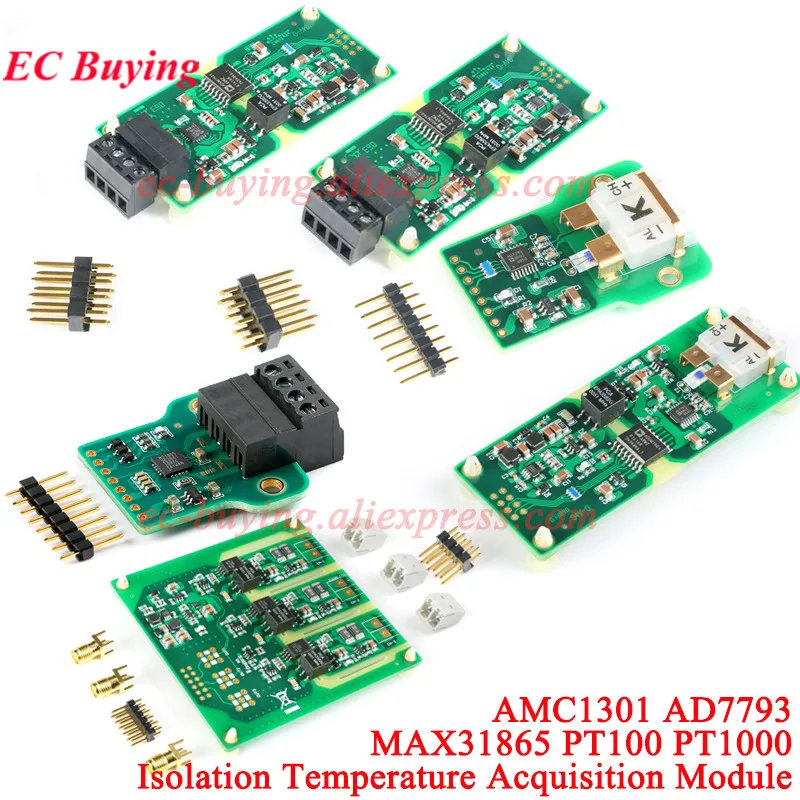 AD7793 MAX31865 PT100 PT1000 Isolation Temperature Acquisition Module ...