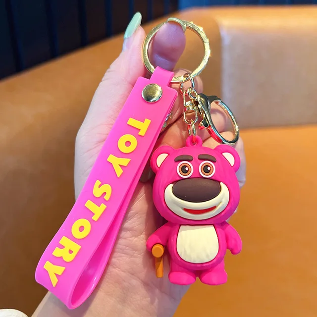 Disney Toy Story Keychains Anime Buzz Lightyear Woody Lotso Keyring ...