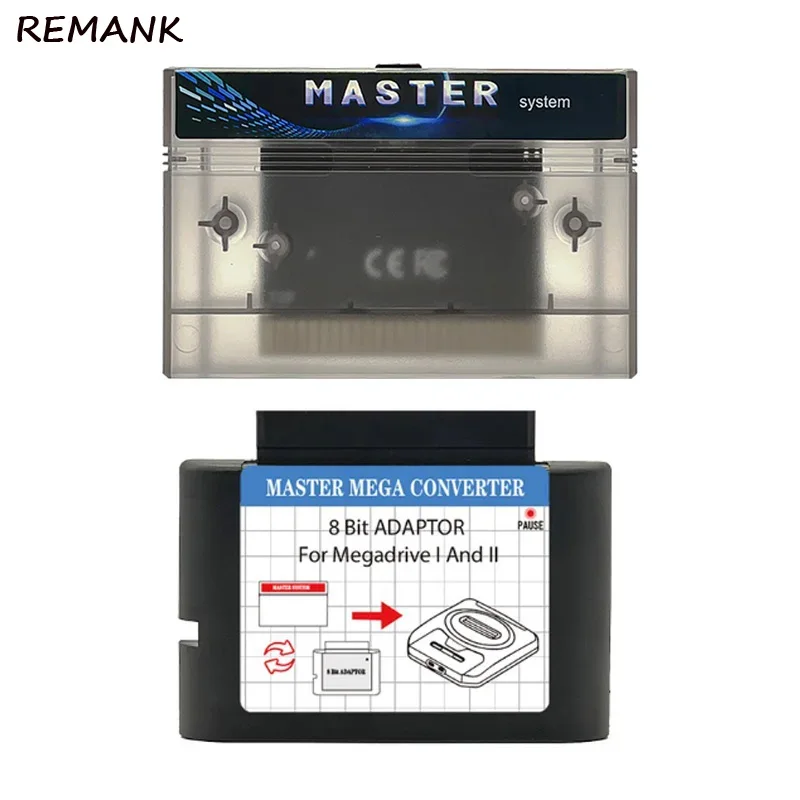 Master System Game Cartridge Converter Adapter for SEGA Mega Drive I/II ...