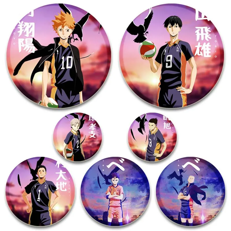 Comics Collection Enamel Lapel Pin Haikyuu!! Badge Pins Hats Clothes ...