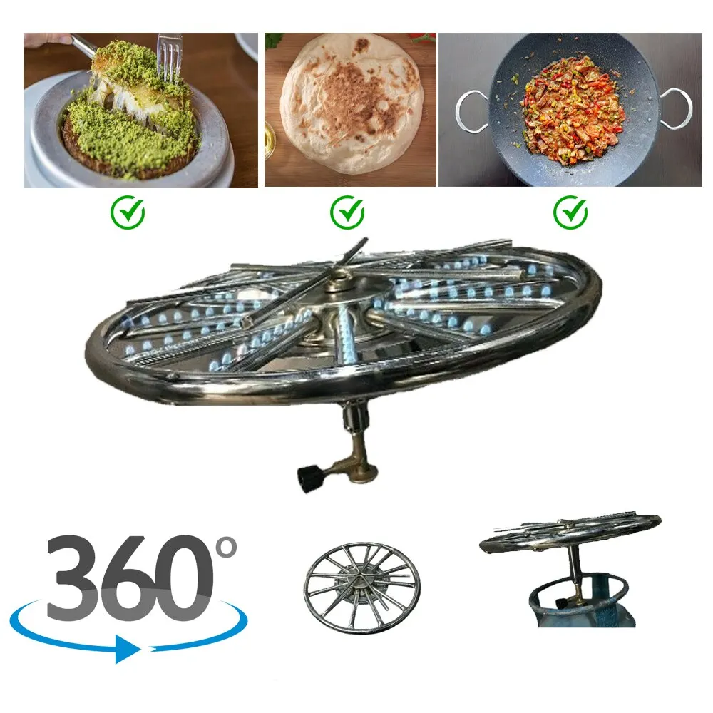 Multi-flame Adjustable Turkish Kunefe Kadayif Fish Meat Crep Dessert ...