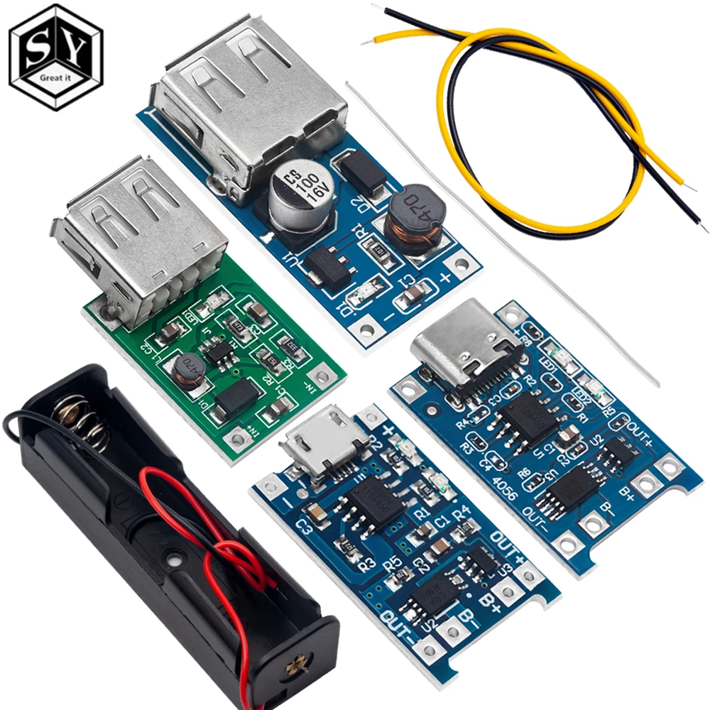 5v 1a Micro Usb 18650 Lithium Battery Charging Board Charger Module ...