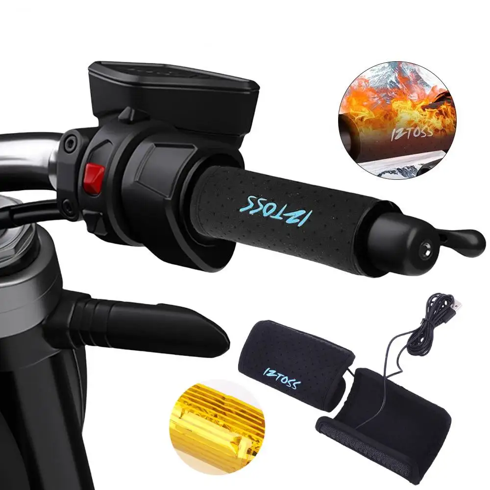Motorcycle-USB-Heated-Grips-5V-Handlebars-Removable-Motorcycle-Handle ...